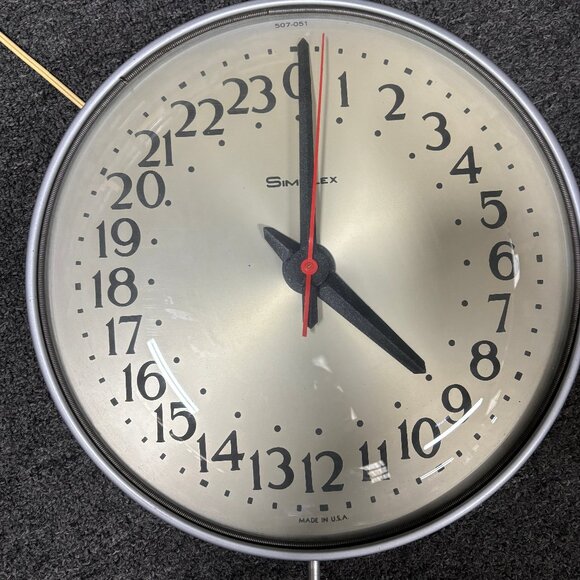 Simplex | Wall Decor | Vintage Simplex 24 Hour Military Wall Clock ...